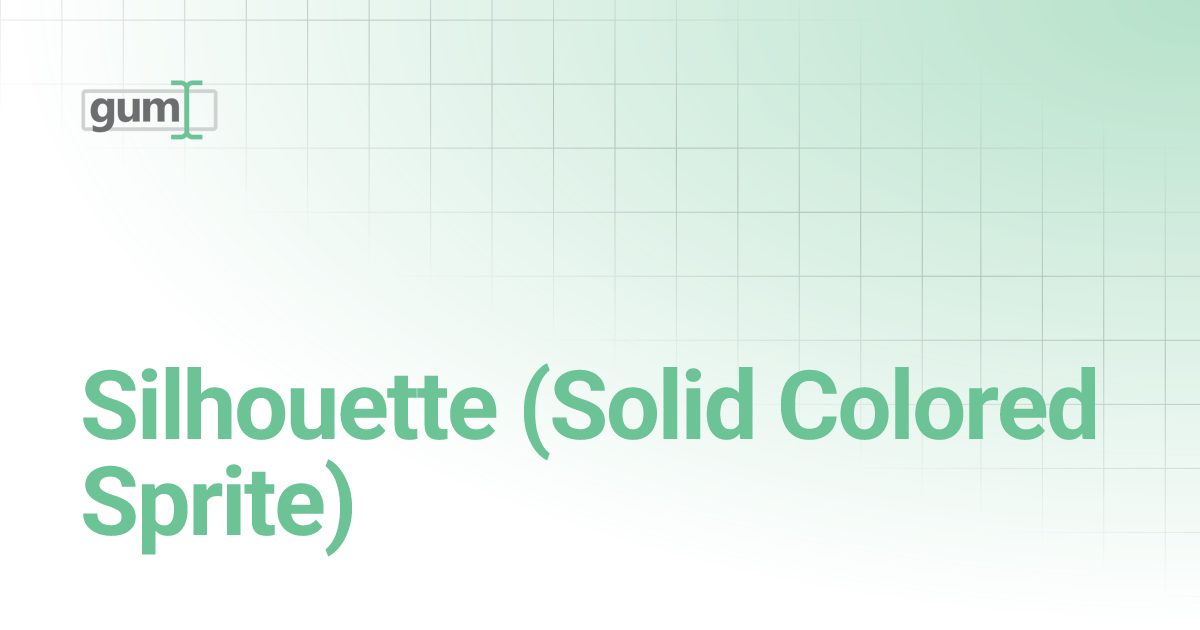 Silhouette (Solid Colored Sprite) | Gum